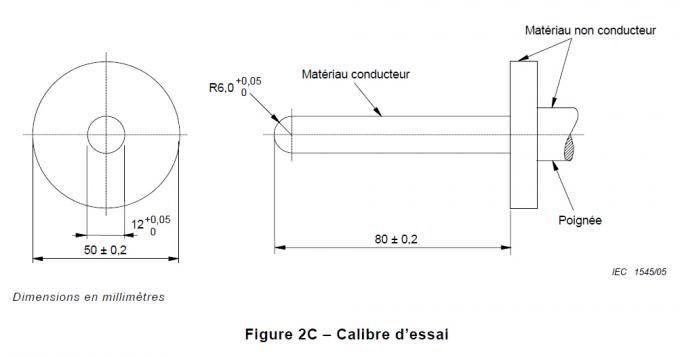 UL6500 Figure B.1 / IEC60950 Figure 2C Telecom Test Probe